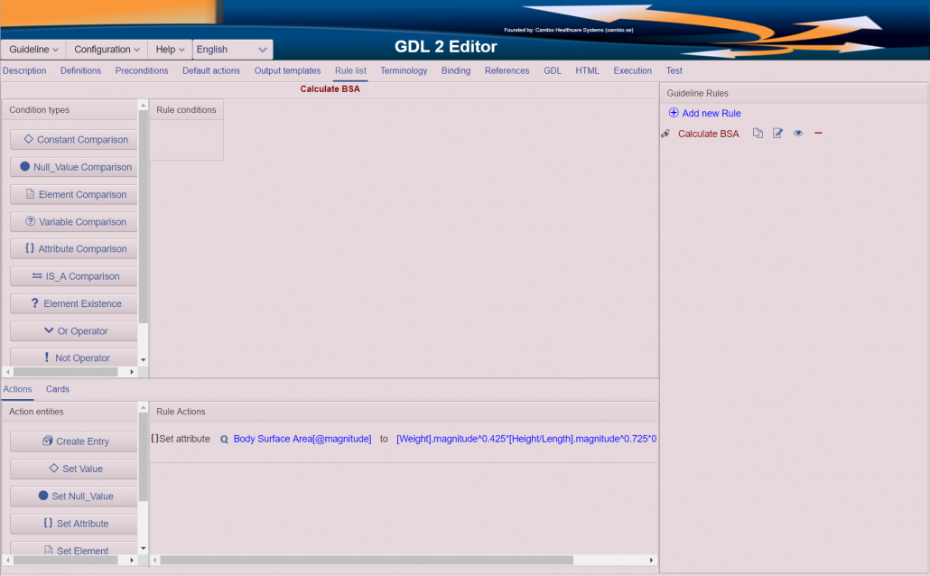 Modifying your BSA guideline – Units – Guideline Definition Language (GDL)