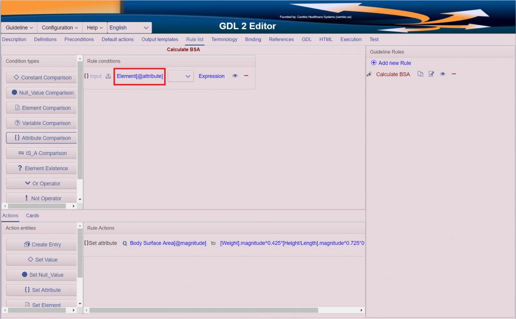 Modifying your BSA guideline – Units – Guideline Definition Language (GDL)