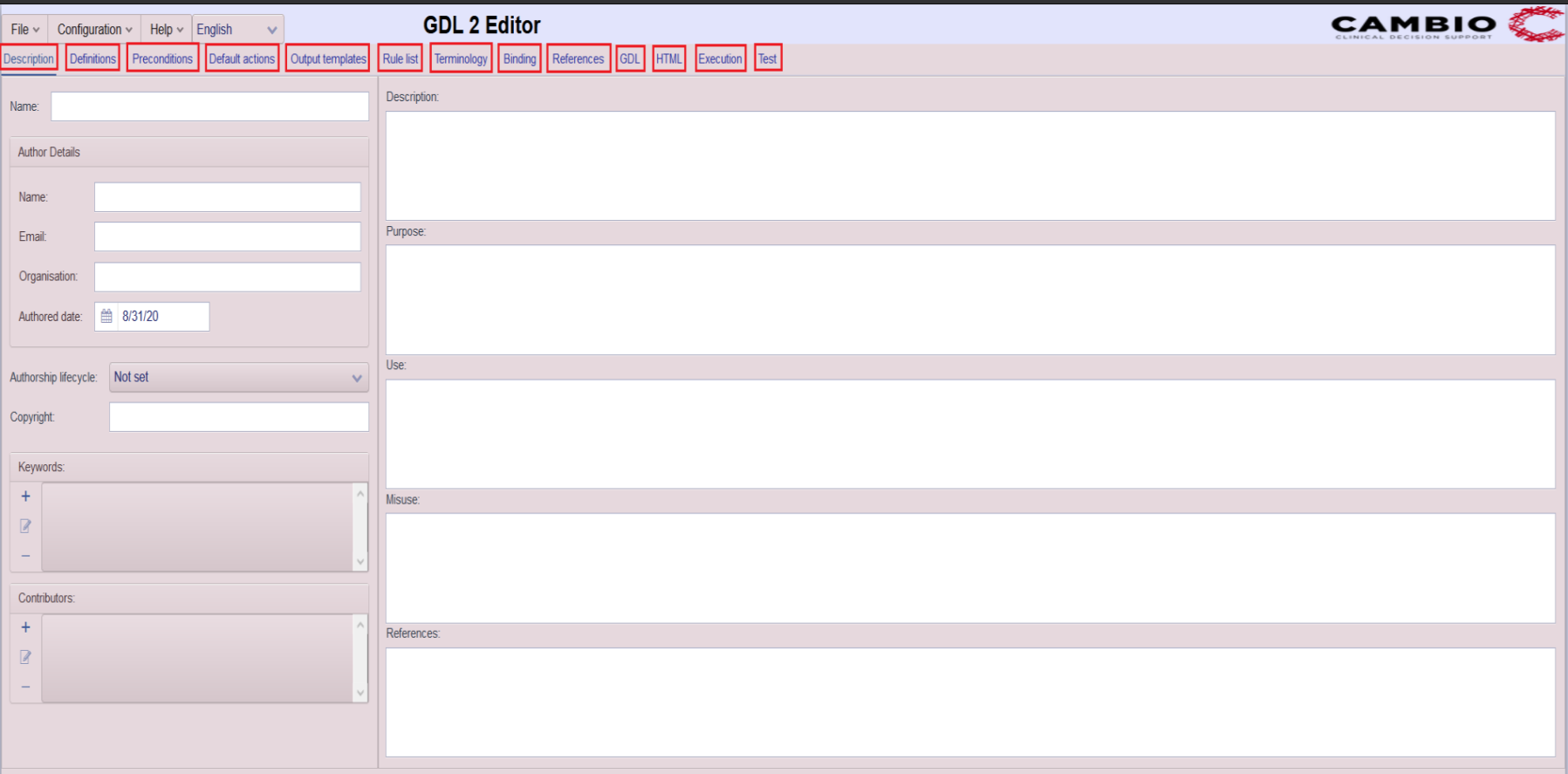 GDL2 Editor Primer – Guideline Definition Language (GDL)