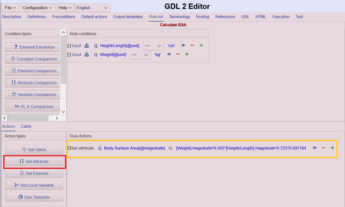 Modifying your BSA guideline – Units – Guideline Definition Language (GDL)