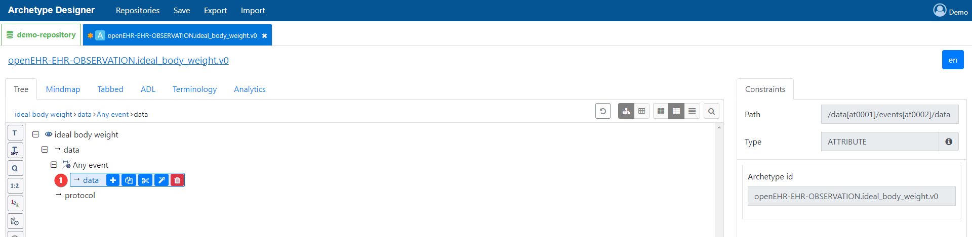 Archetype Tutorial I – Guideline Definition Language (GDL)